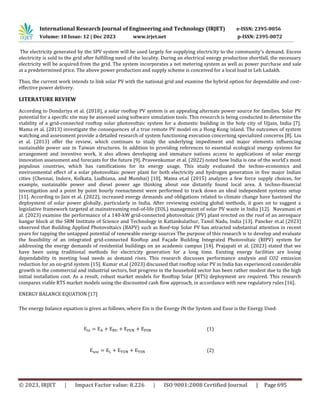 Study of Grid Integrated SPV System | PDF