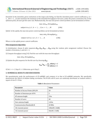 An investigation of Max-Min Fairness Power Control in Cell-Free Massive MIMO Networks | PDF ...
