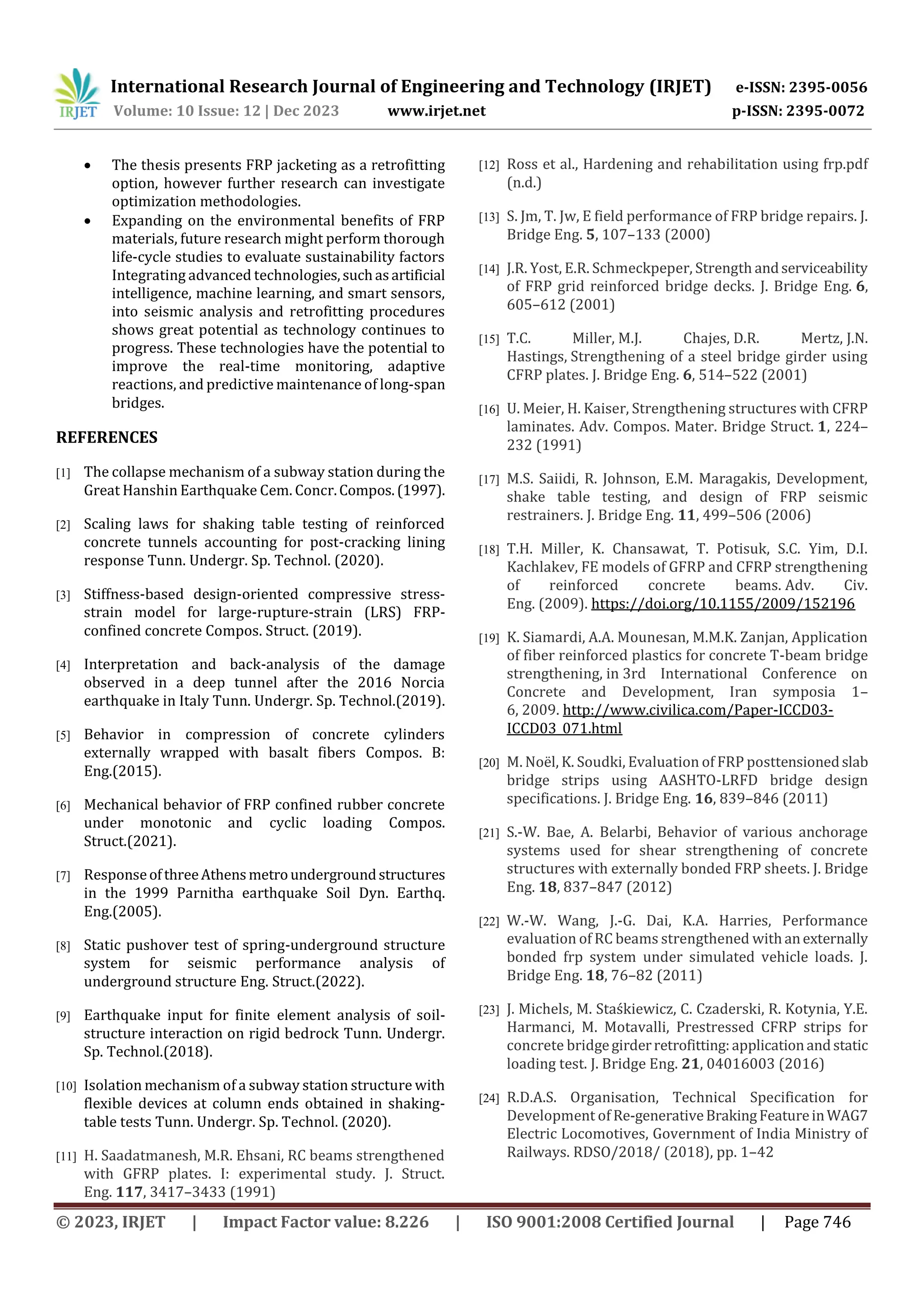 SEISMIC ANALYSIS OF LONG SPAN BRIDGE AND EXTERNAL SUBSTRUCTURE ...