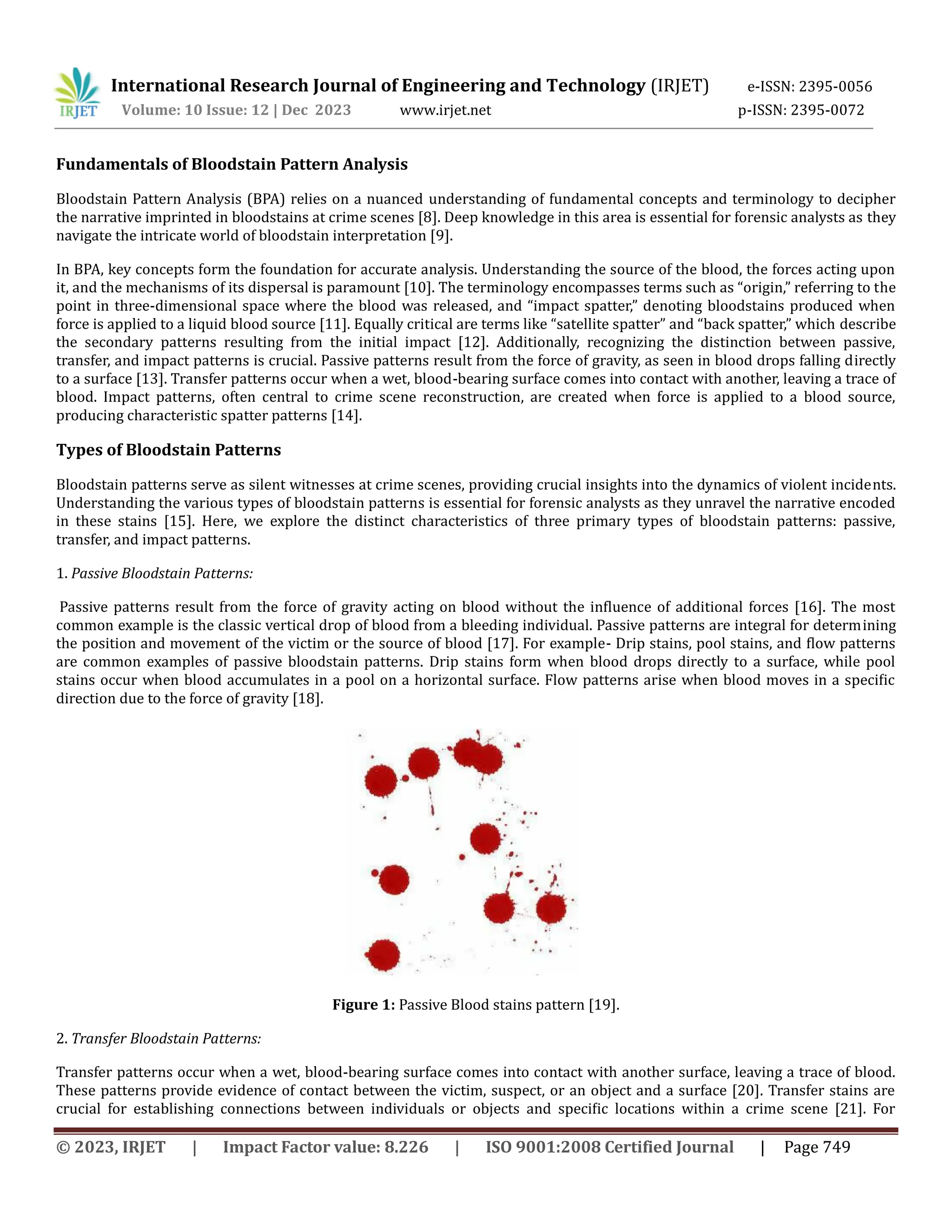 Current Trends in Bloodstain Pattern Analysis and its Forensic ...