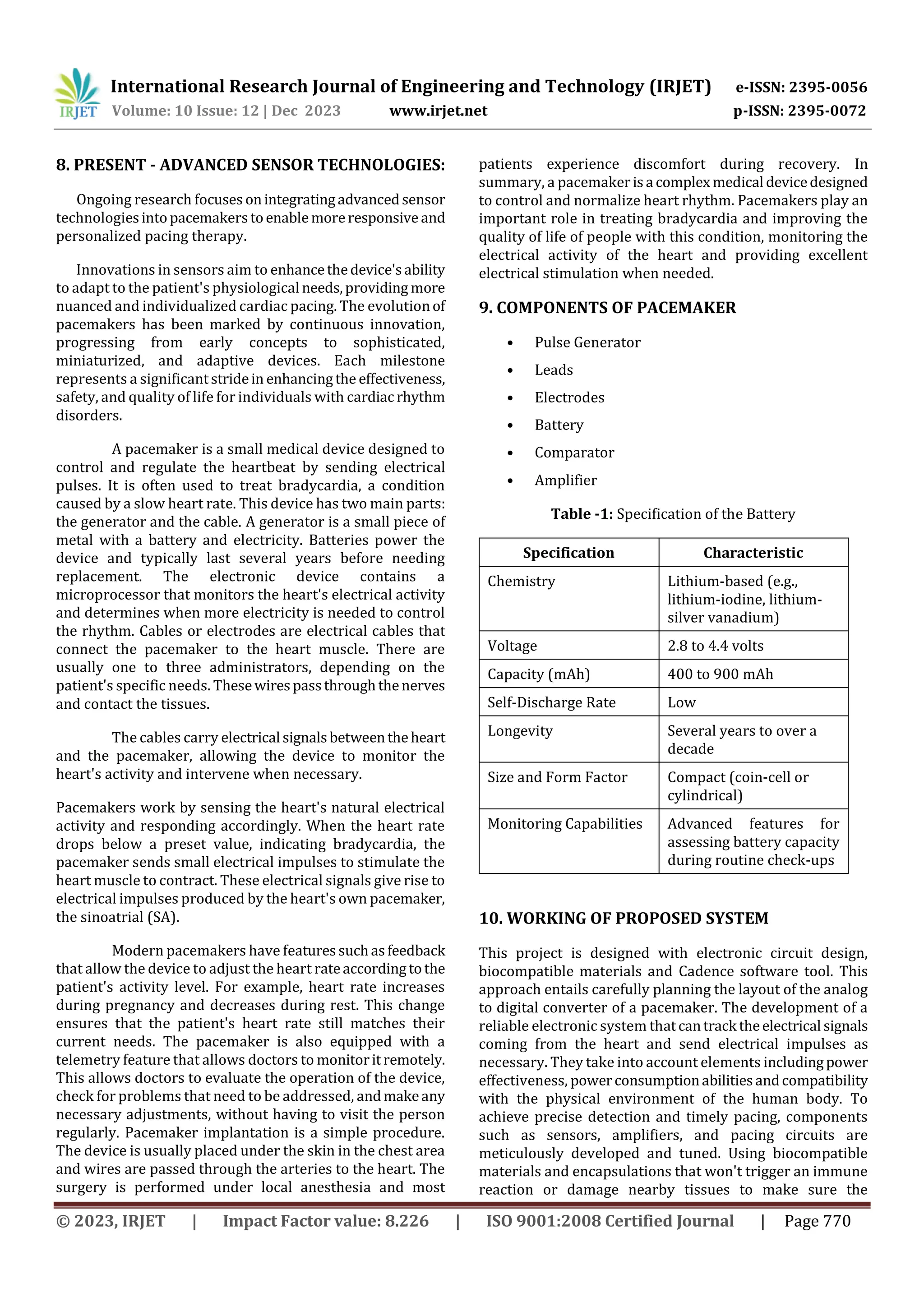 Design of Low Power Architecture for Implantable Bio Medical Device | PDF