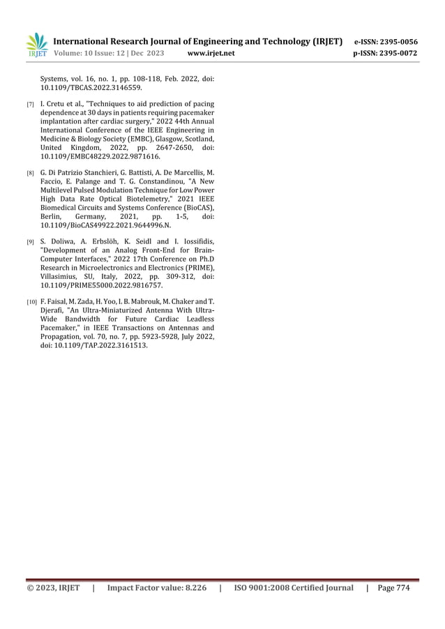 Design of Low Power Architecture for Implantable Bio Medical Device | PDF