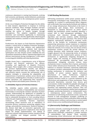 Protection Scheme in Generation Network | PDF | Computer Networking | Computing