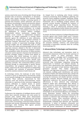 Protection Scheme in Generation Network | PDF | Computer Networking | Computing