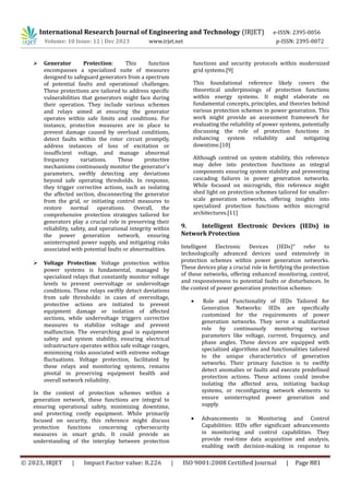 Protection Scheme in Generation Network | PDF | Computer Networking | Computing