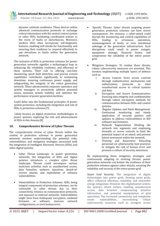 Protection Scheme in Generation Network | PDF | Computer Networking | Computing