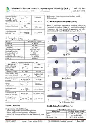 Introduction to Design of Trunnion Mounted Ball Valve (Size- DN1200, Rating- 150#) | PDF