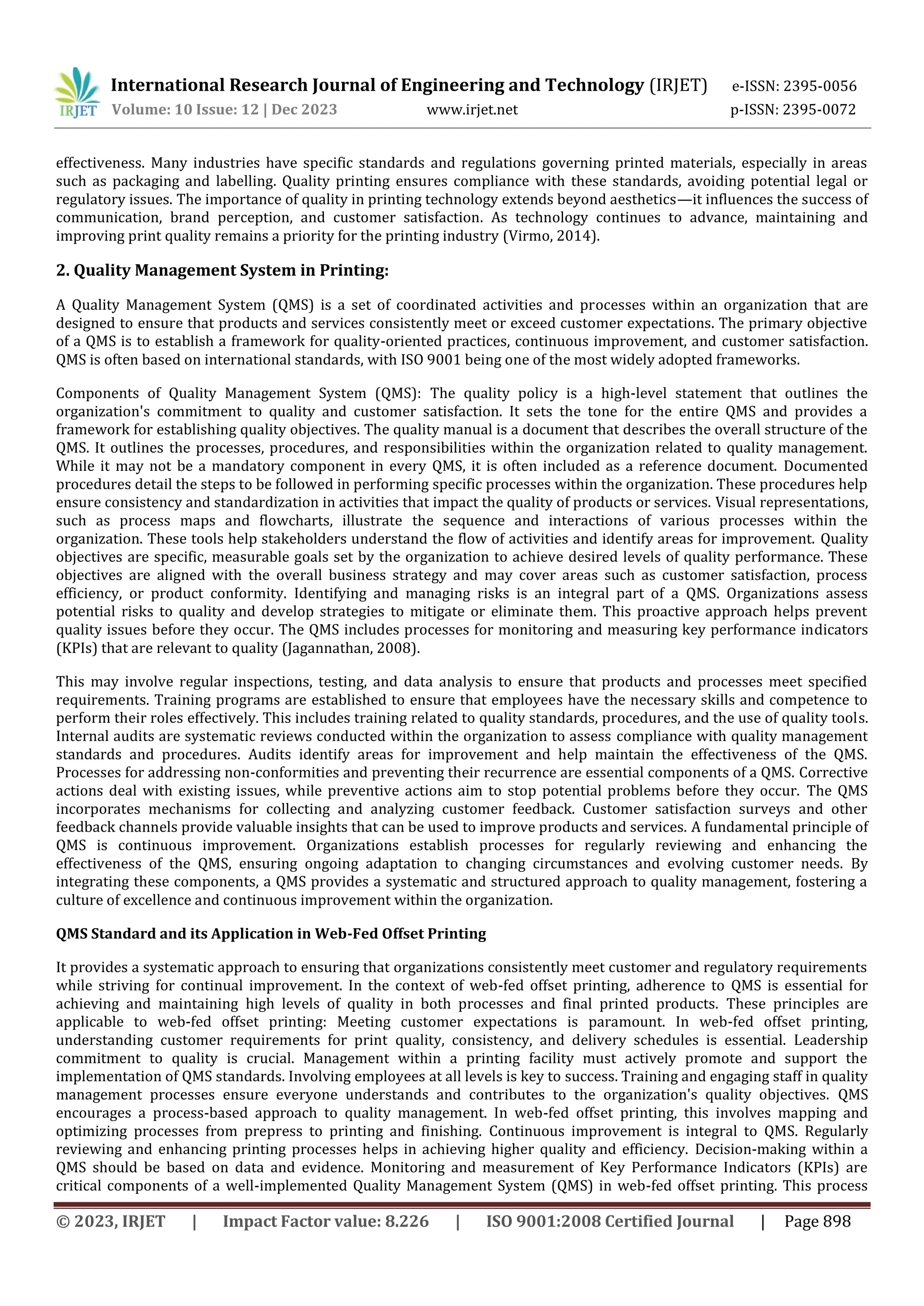 Quality Management System in Web-Fed Offset Print Production ...