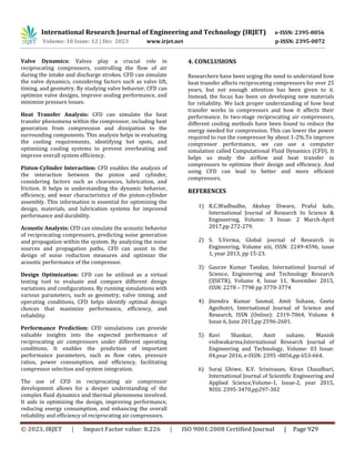 A Review Paper On Reciprocating Air Compressor | PDF | Science