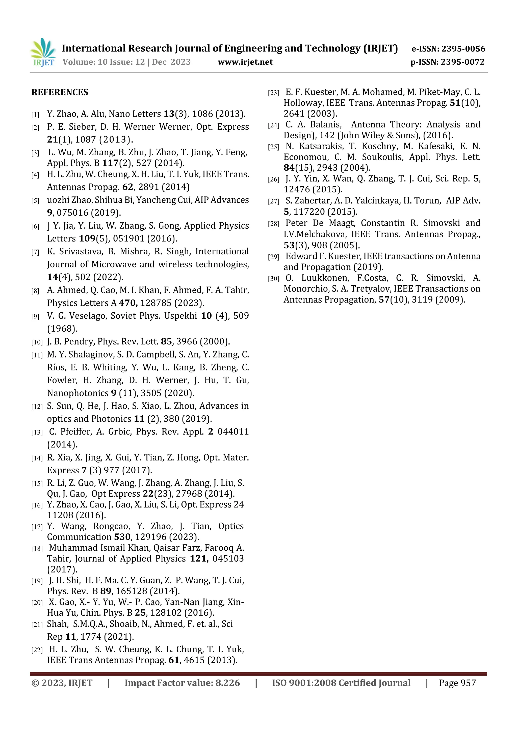 Study of Multiple Plasmon Resonance based Broadband Cross- Polarization Conversion on an ...