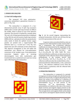 Study of Multiple Plasmon Resonance based Broadband Cross- Polarization Conversion on an ...