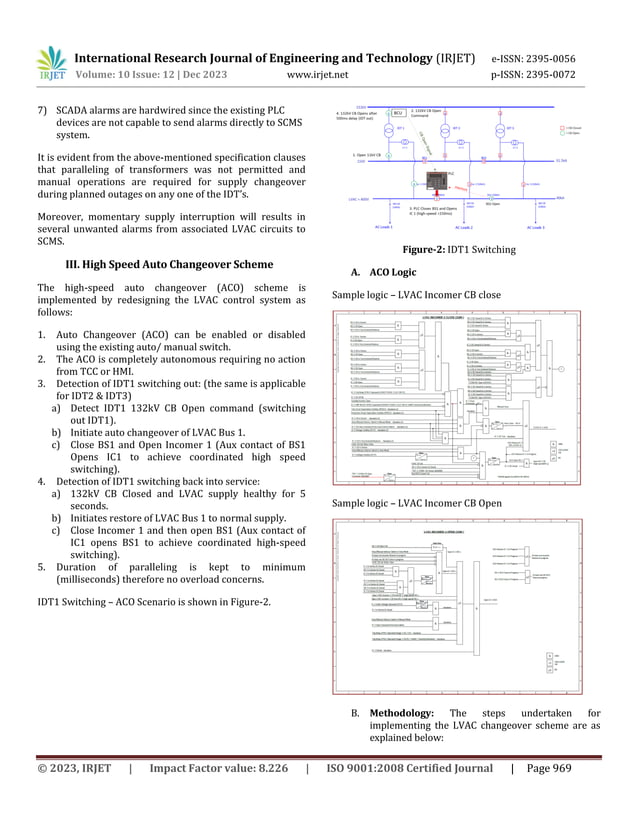 Introduction of LVAC Auto Change Over Scheme in DEWA Transmission System | PDF