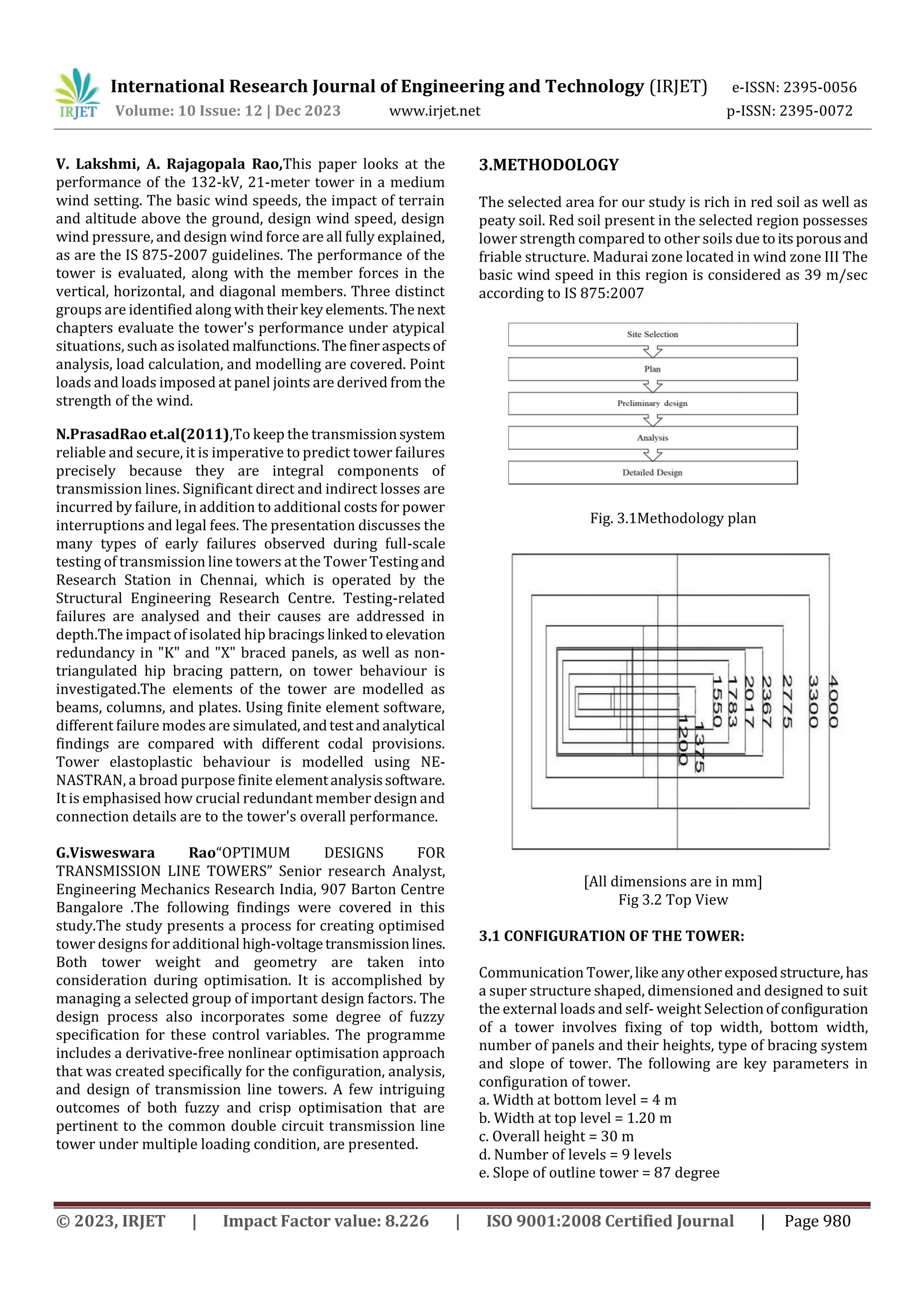 Design of cell transmission tower with different bracing patterns | PDF