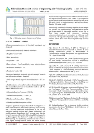 Design of cell transmission tower with different bracing patterns | PDF
