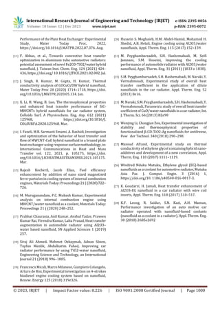 Advancements in Automotive Cooling: Computational Fluid Dynamics Analysis of Radiator ...
