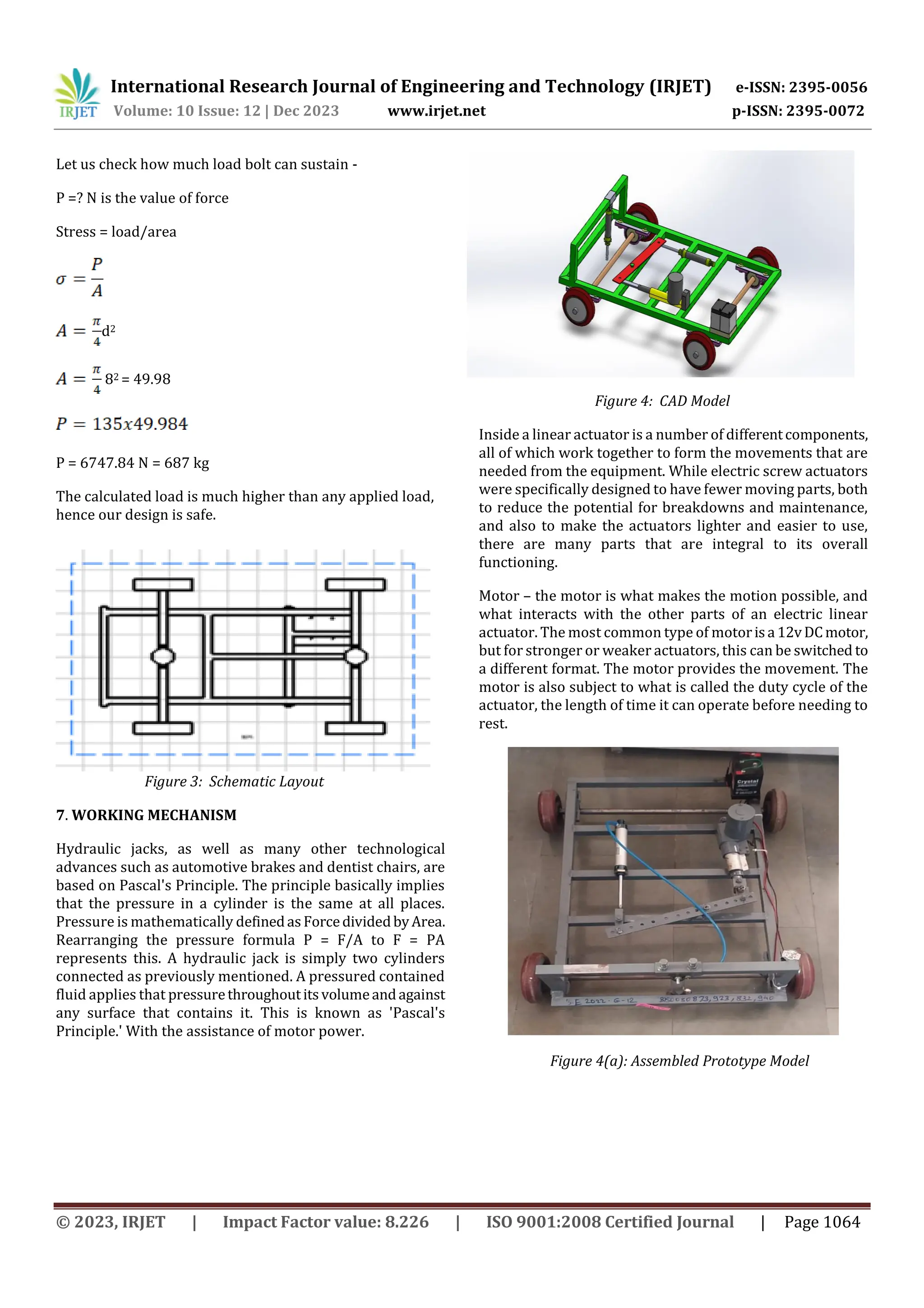 Design and Fabrication of Inbuilt Hydraulic Jack for Four Wheelers ...