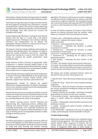 Cybersecurity Threat Detection of Anomaly Based DDoS Attack Using ...