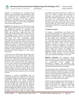 OSSCR: A framework for detecting Software Supply Chain “Risks” in Open- source Software Packages ...