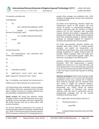 OSSCR: A framework for detecting Software Supply Chain “Risks” in Open- source Software Packages ...