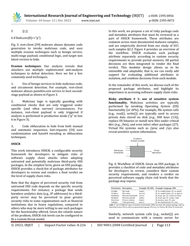 OSSCR: A framework for detecting Software Supply Chain “Risks” in Open- source Software Packages ...