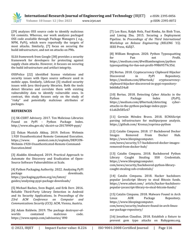 OSSCR: A framework for detecting Software Supply Chain “Risks” in Open- source Software Packages ...