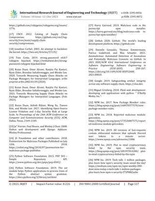 OSSCR: A framework for detecting Software Supply Chain “Risks” in Open- source Software Packages ...