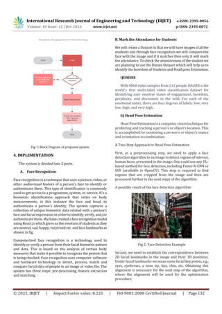 STUDENT ENGAGEMENT MONITORING IN ONLINE LEARNING ENVIRONMENT USING FACE DETECTION | PDF ...