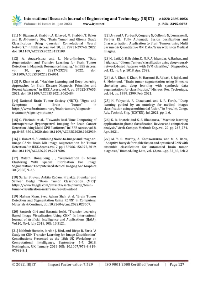 Intracranial-Tumor Detection and Classification System using Convnet and Transfer Learning | PDF ...