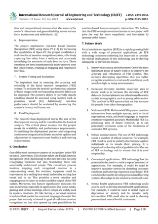 Synopsis of Facial Emotion Recognition to Emoji Conversion | PDF
