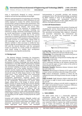 Computational Analysis of the Aerodynamic Performance of NACA 4412 and NACA 23012 Airfoils | PDF