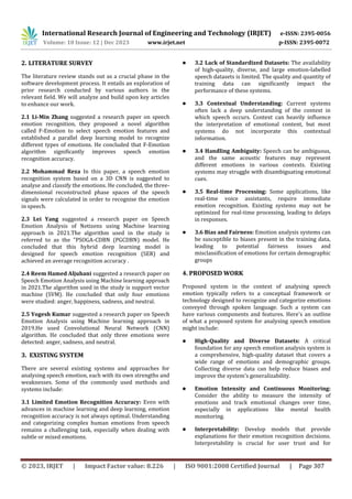 ANALYSING SPEECH EMOTION USING NEURAL NETWORK ALGORITHM | PDF