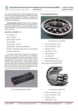 Conditioning Monitoring of Ball Bearing Using Vibrational Analysis | PDF