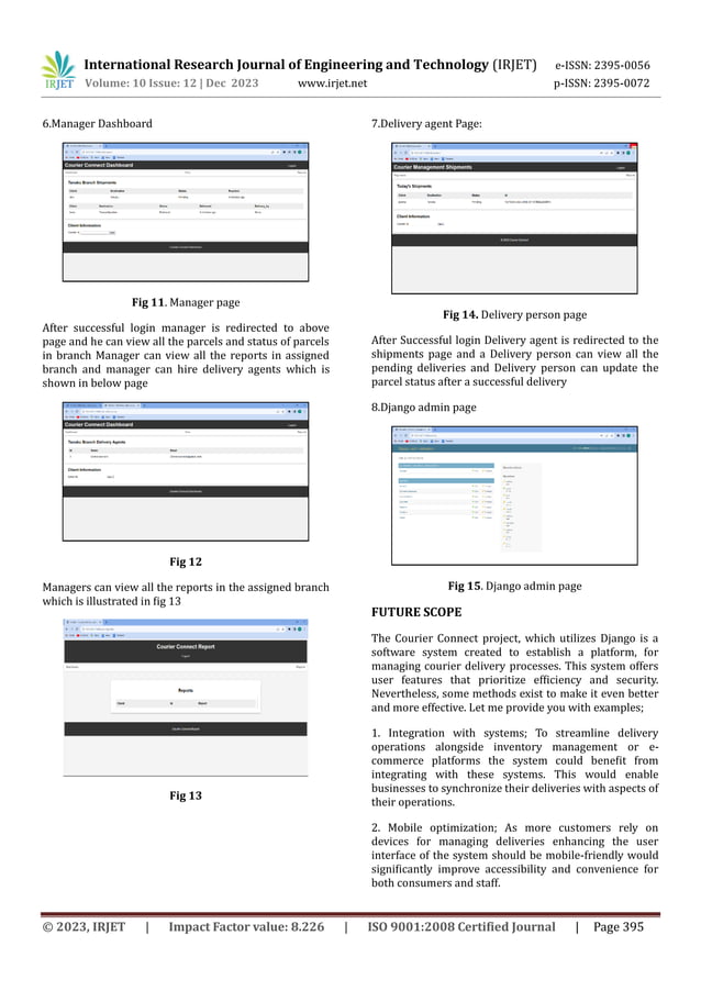 Courier Connect Using Django | PDF