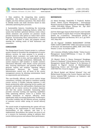 Courier Connect Using Django | PDF