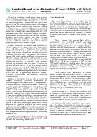 E-prescription In Healthcare System Using Cloud | PDF