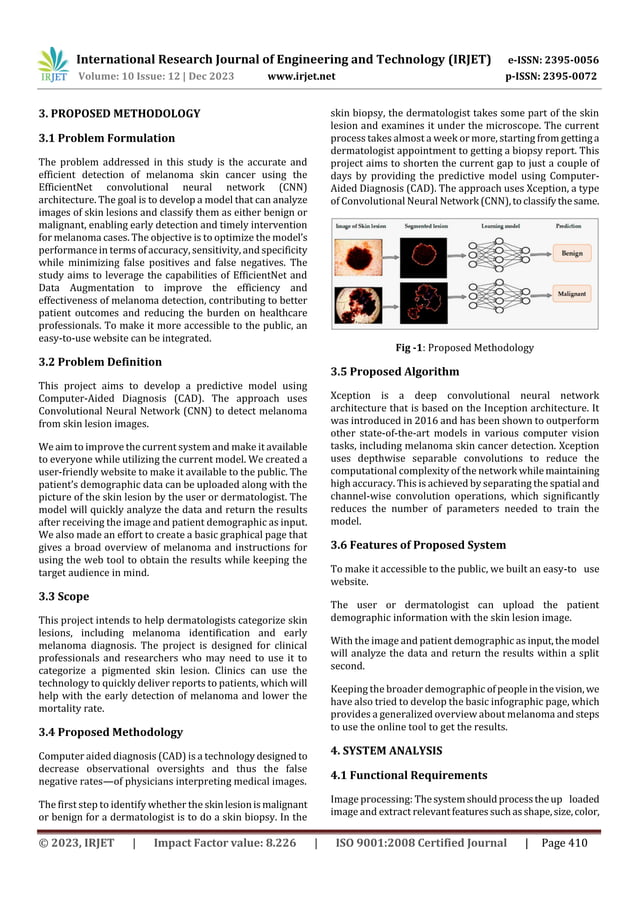 Melanoma Skin Cancer Detection using Deep Learning | PDF