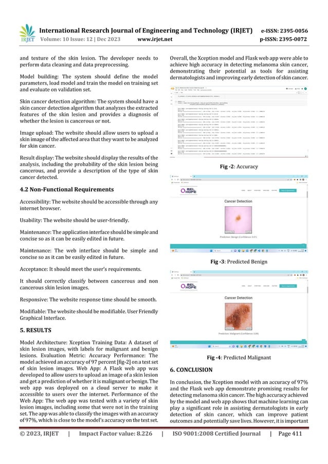 Melanoma Skin Cancer Detection using Deep Learning | PDF