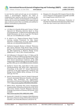 Melanoma Skin Cancer Detection using Deep Learning | PDF