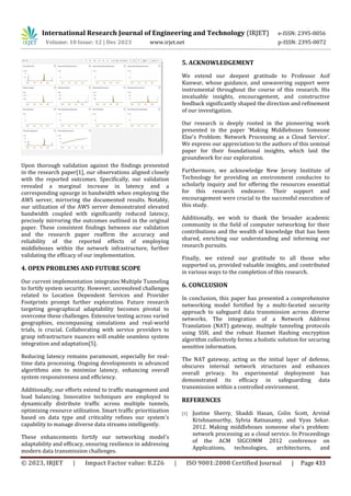 Advancements in Network Infrastructure: Replication, Expansion, and Security Implementations | PDF