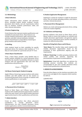 Campus Placement Hub using K-Means Clustering Algorithm | PDF