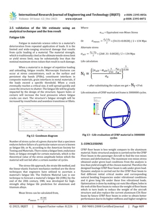 Static and Dynamic Analysis of Floor Beam (Cross beam) of Aircraft | PDF | Aviation Industry ...