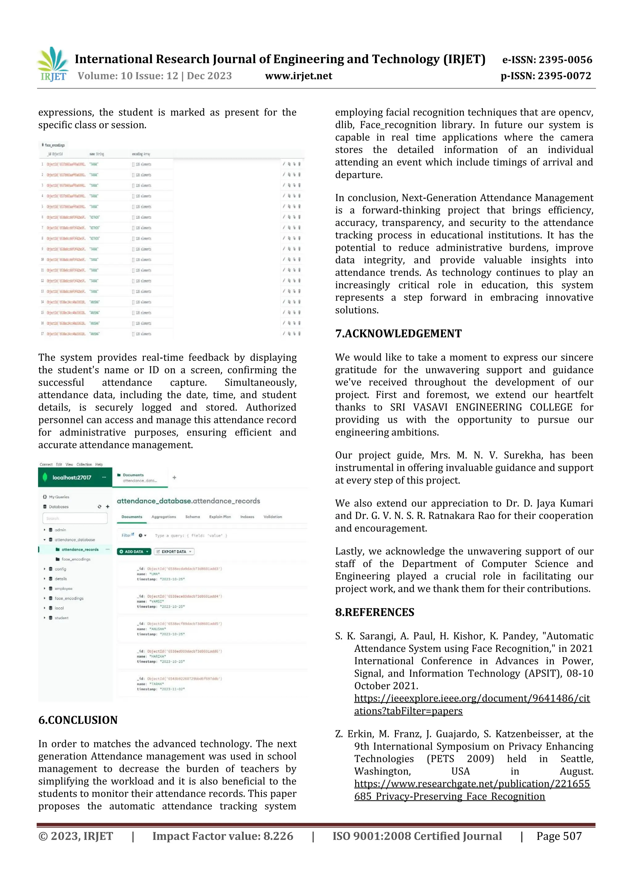 Next-Generation Attendance Management | PDF