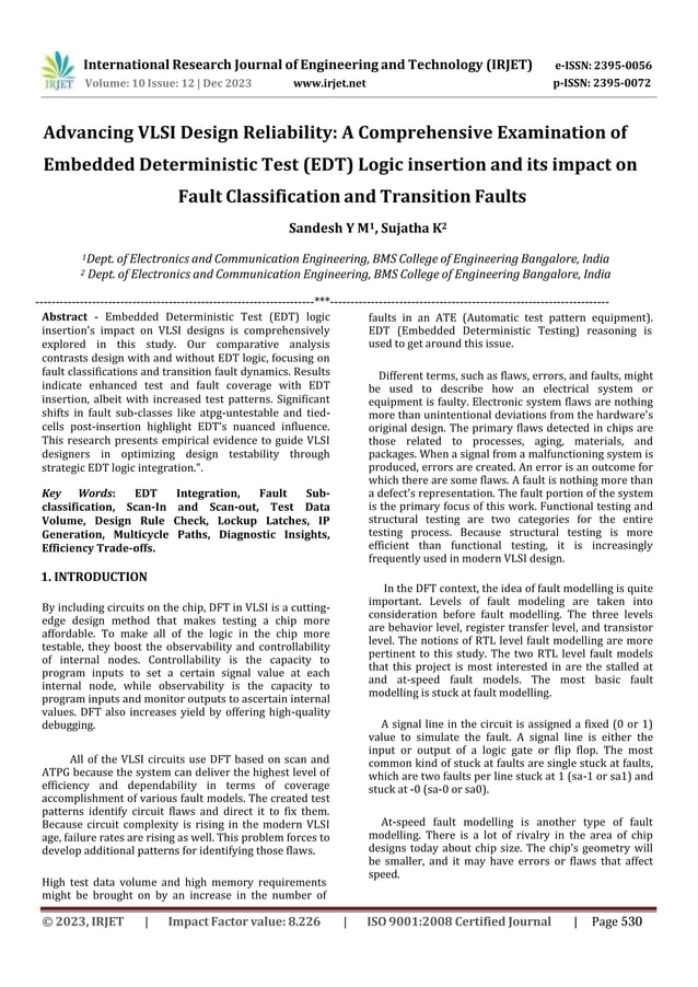 Advancing Vlsi Design Reliability A Comprehensive Examination Of Embedded Deterministic Test 1076