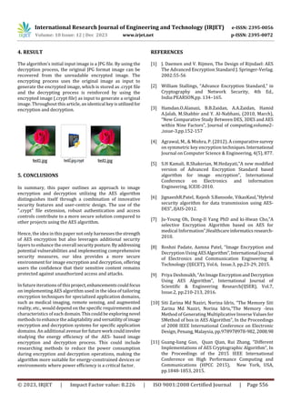 AES-BASED IMAGE ENCRYPTION AND DECRYPTION FOR ROBUST DATA SECURITY AND DEFENSE AGAINST INTRUSION ...