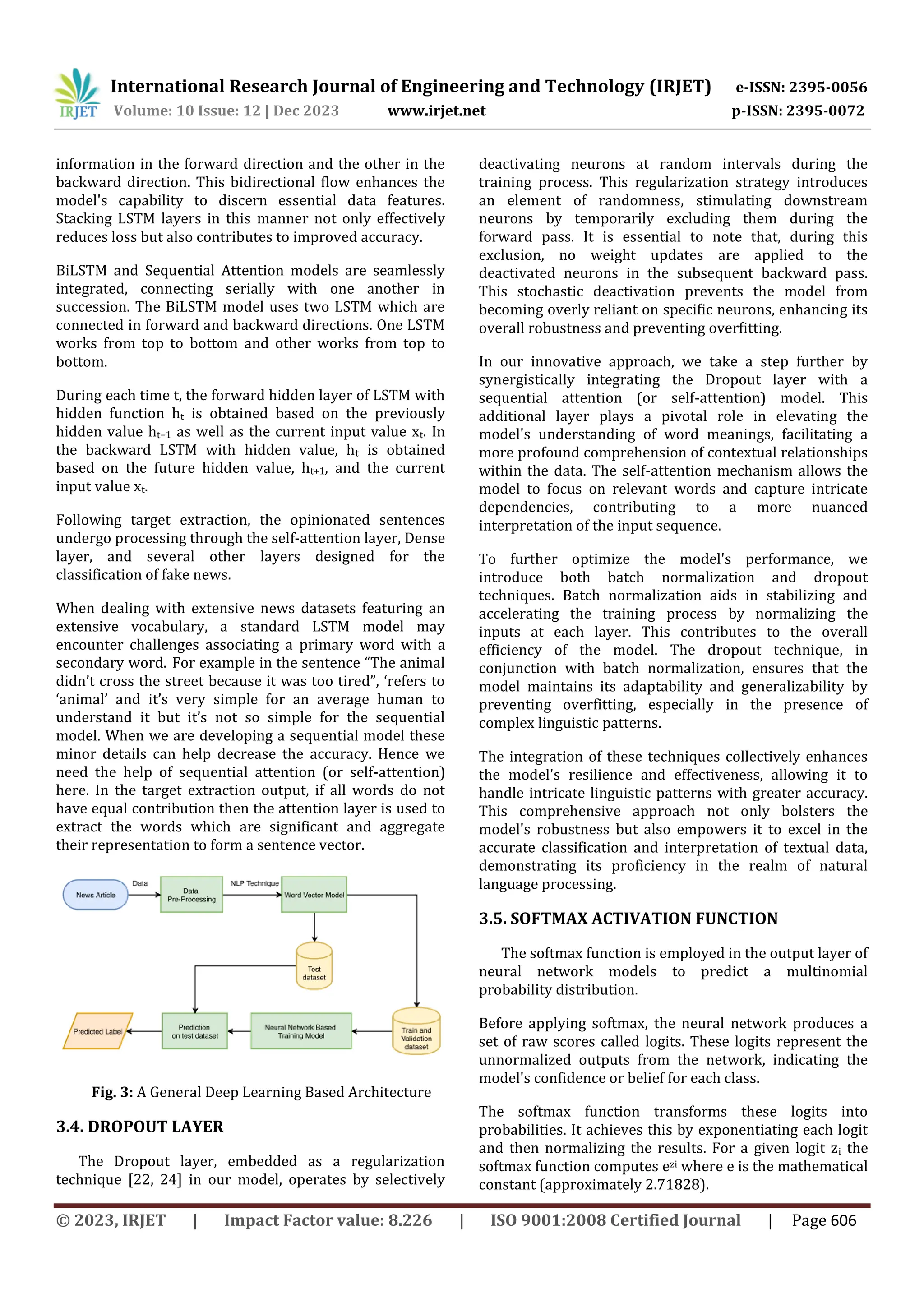 A Novel Approach To Fake News Detection Using Bi Directional Lstm Neural Network Model Pdf
