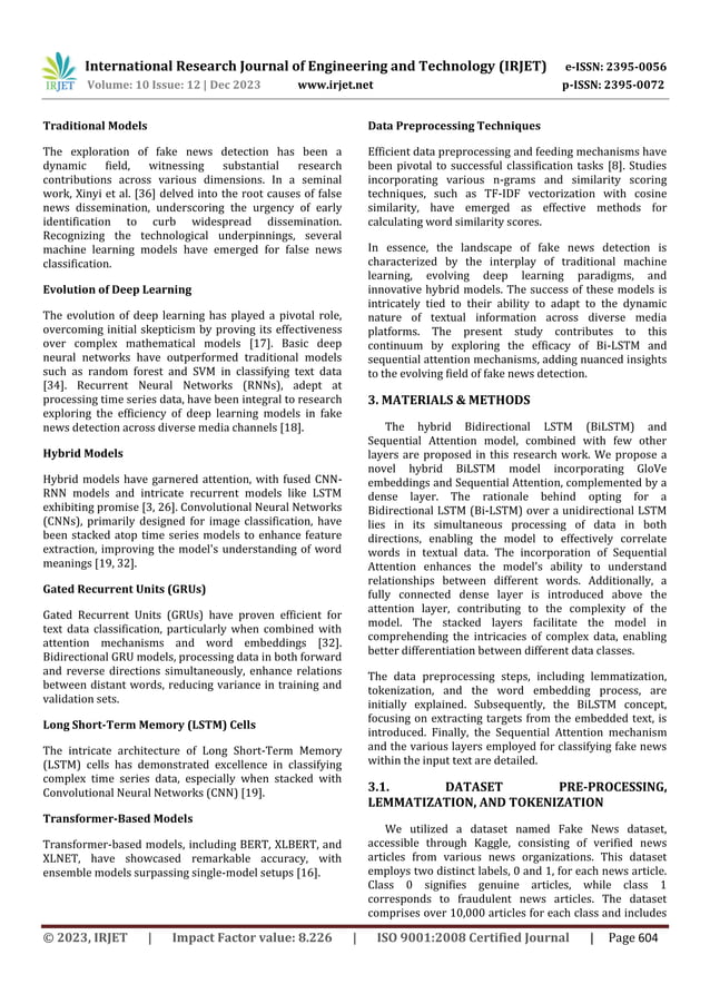 A Novel Approach To Fake News Detection Using Bi Directional Lstm Neural Network Model Pdf