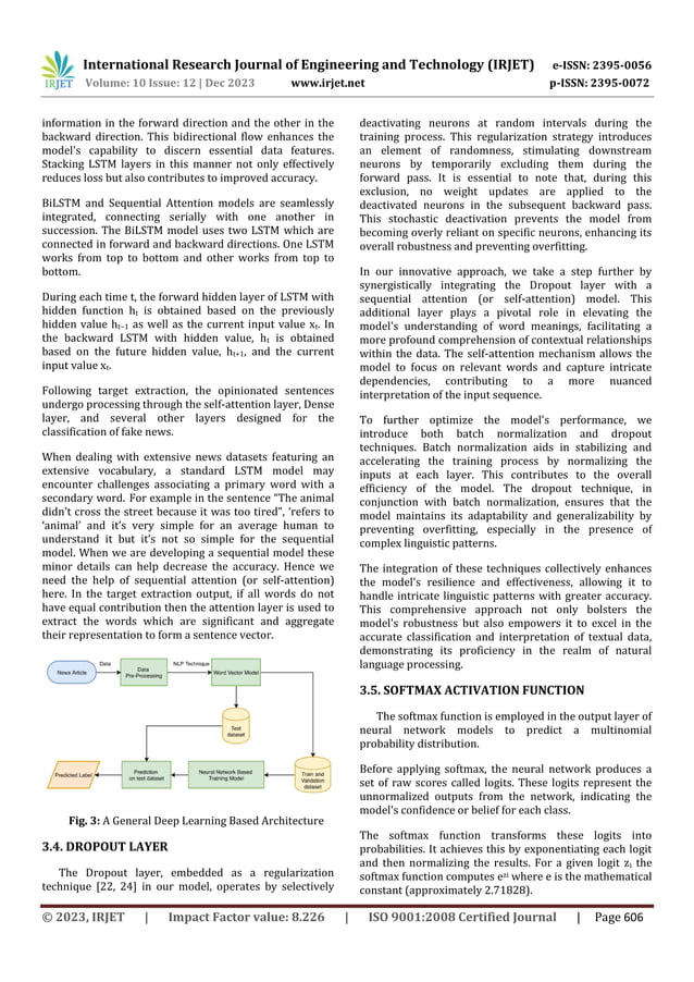A Novel Approach To Fake News Detection Using Bi Directional Lstm Neural Network Model Pdf