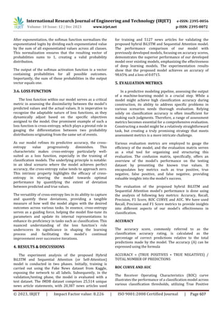 A Novel approach to Fake News Detection using Bi-directional LSTM Neural Network Model | PDF