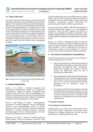 EFFECT OF LEACHATE ON GROUNDWATER | PDF | Indoor Environmental Quality | Home & Garden
