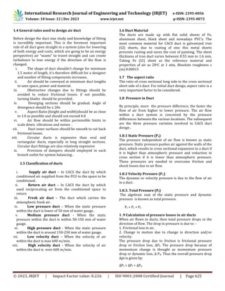 Design and Analysis of an Air Conditioning Duct Using Equal Friction ...